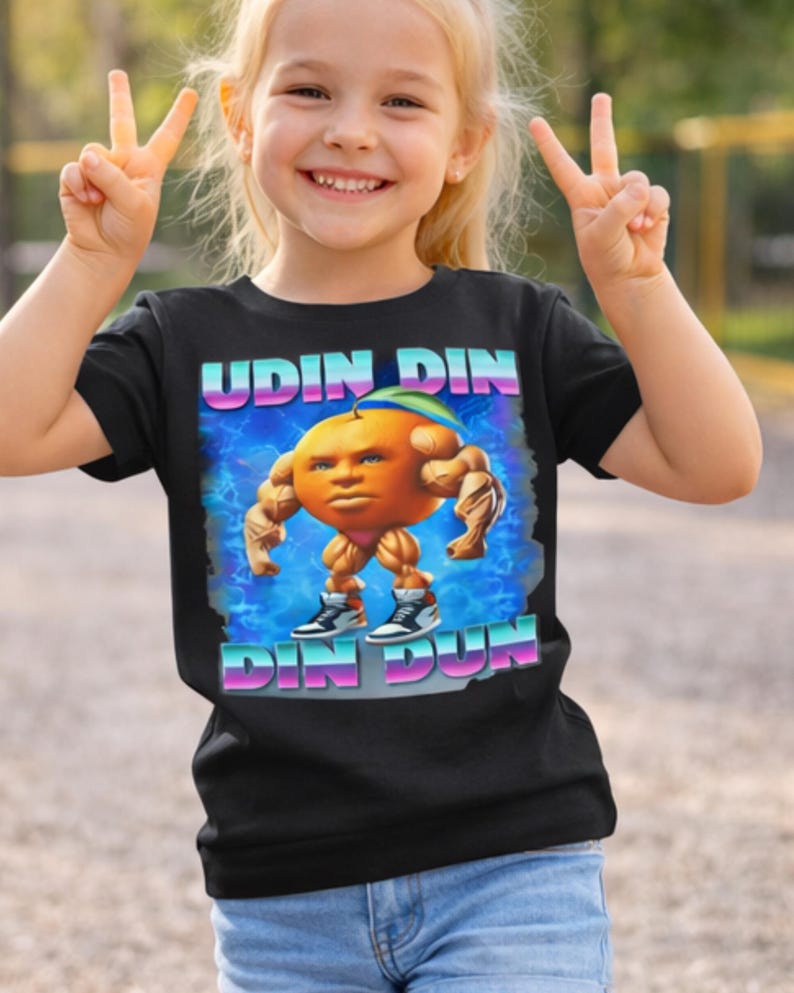 Udin Din Dun Meme PNG Italian Brainrot Muscle Orange Funny Internet ...