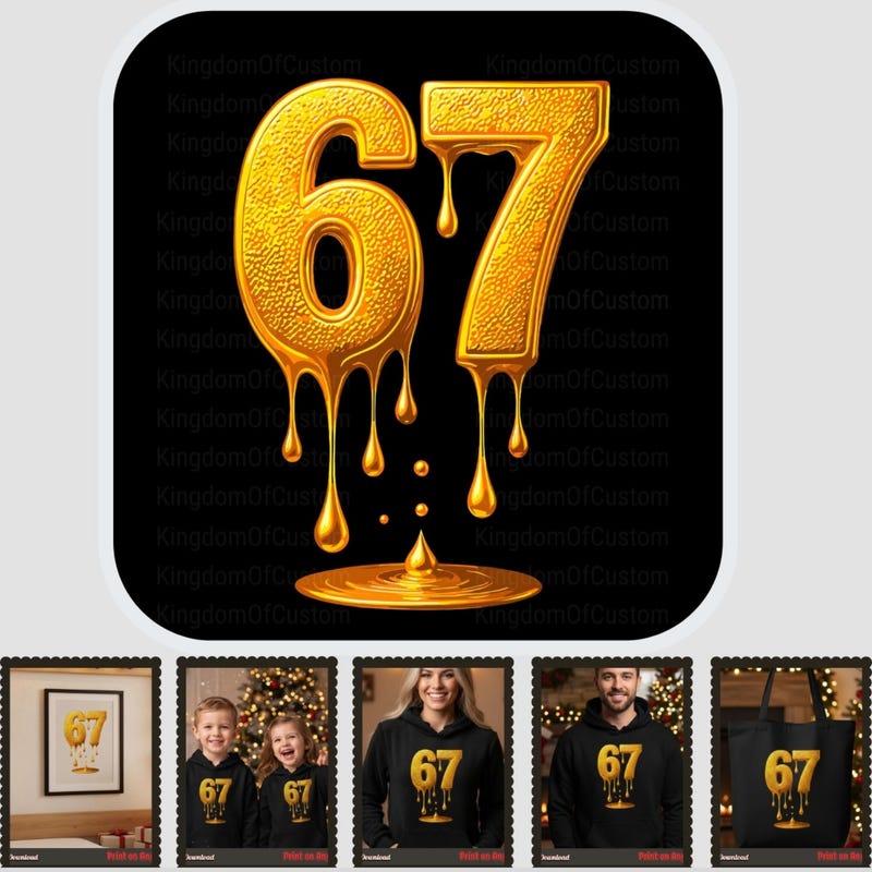 Number 67 Png - Etsy
