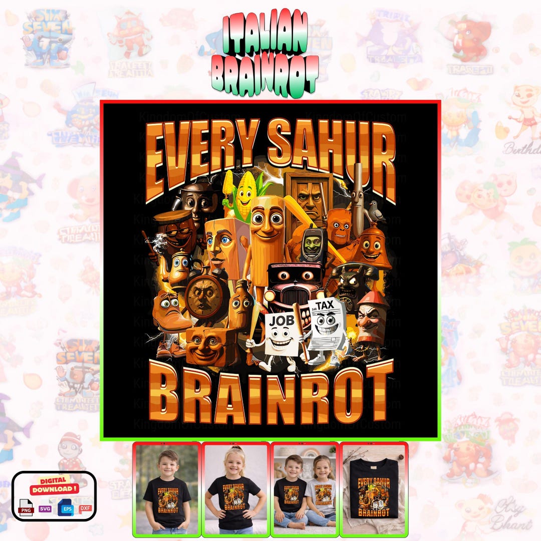 Italian Brainrot Meme Art, Surreal Food Cartoon (digital Download) - Etsy