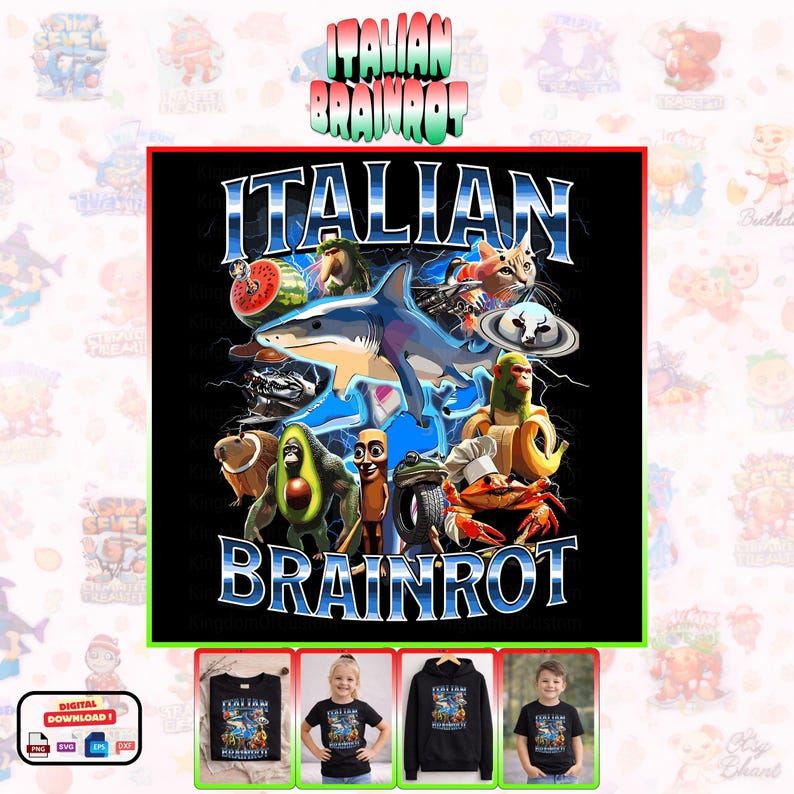 Italian Brainrot Meme Graphic, Cricut Cut File (digital Download ...