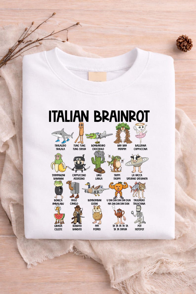 Italian Brainrot Meme Clipart, PNG SVG Sticker Bundle (digital Download ...