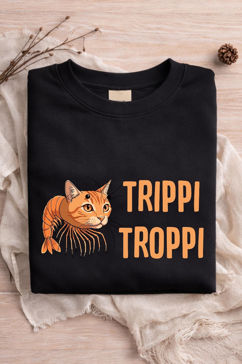 Trippi Troppi Italian Brainrot PNG SVG, Funny Shrimp Cat Meme Design ...