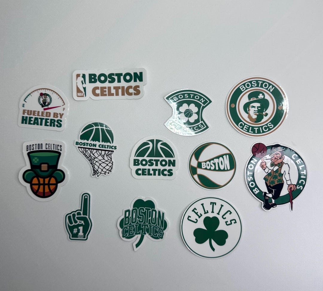 Boston Celtics Inspired Sticker Set | Basketball Fan Decals | Green ...