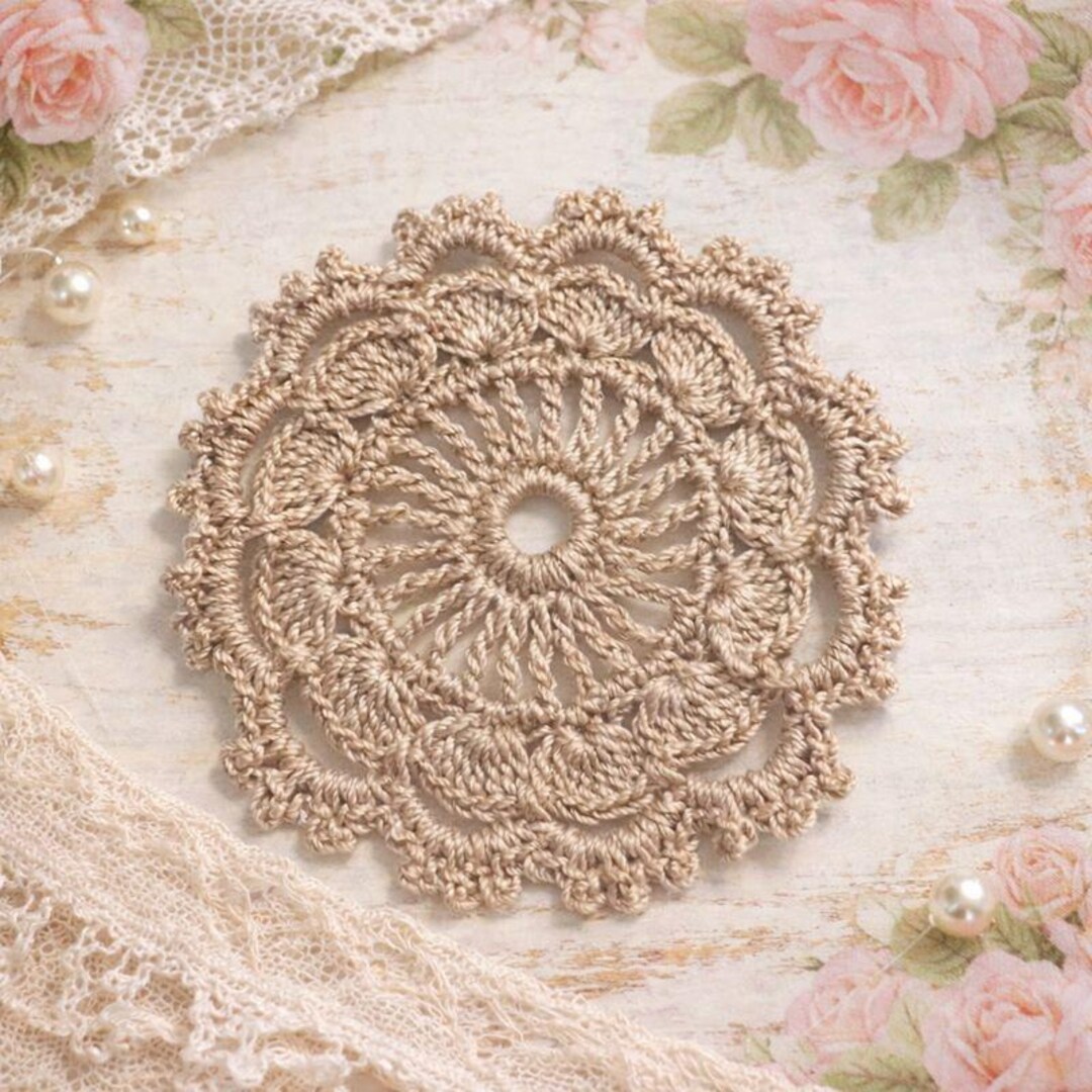Crocheted Doily, Small Doily, Sewing Embellishment, Textile Ephemera - Etsy