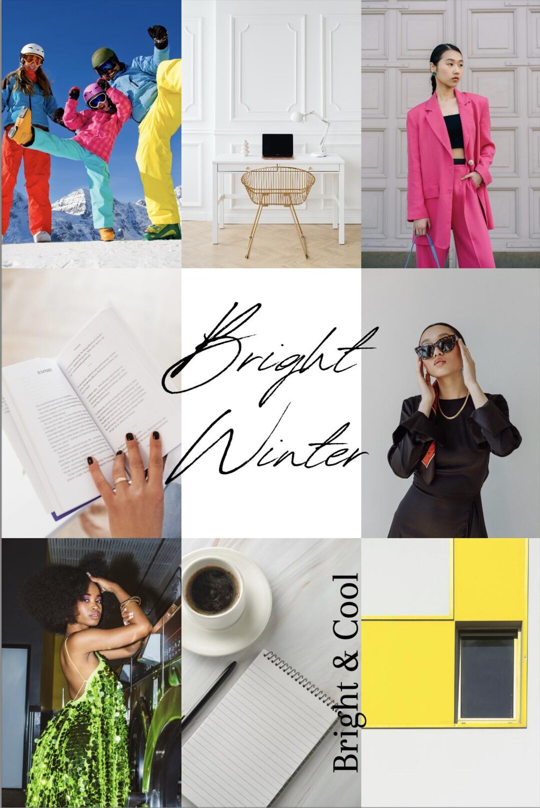 Digital Color Analysis Guide - Bright Winter - Etsy