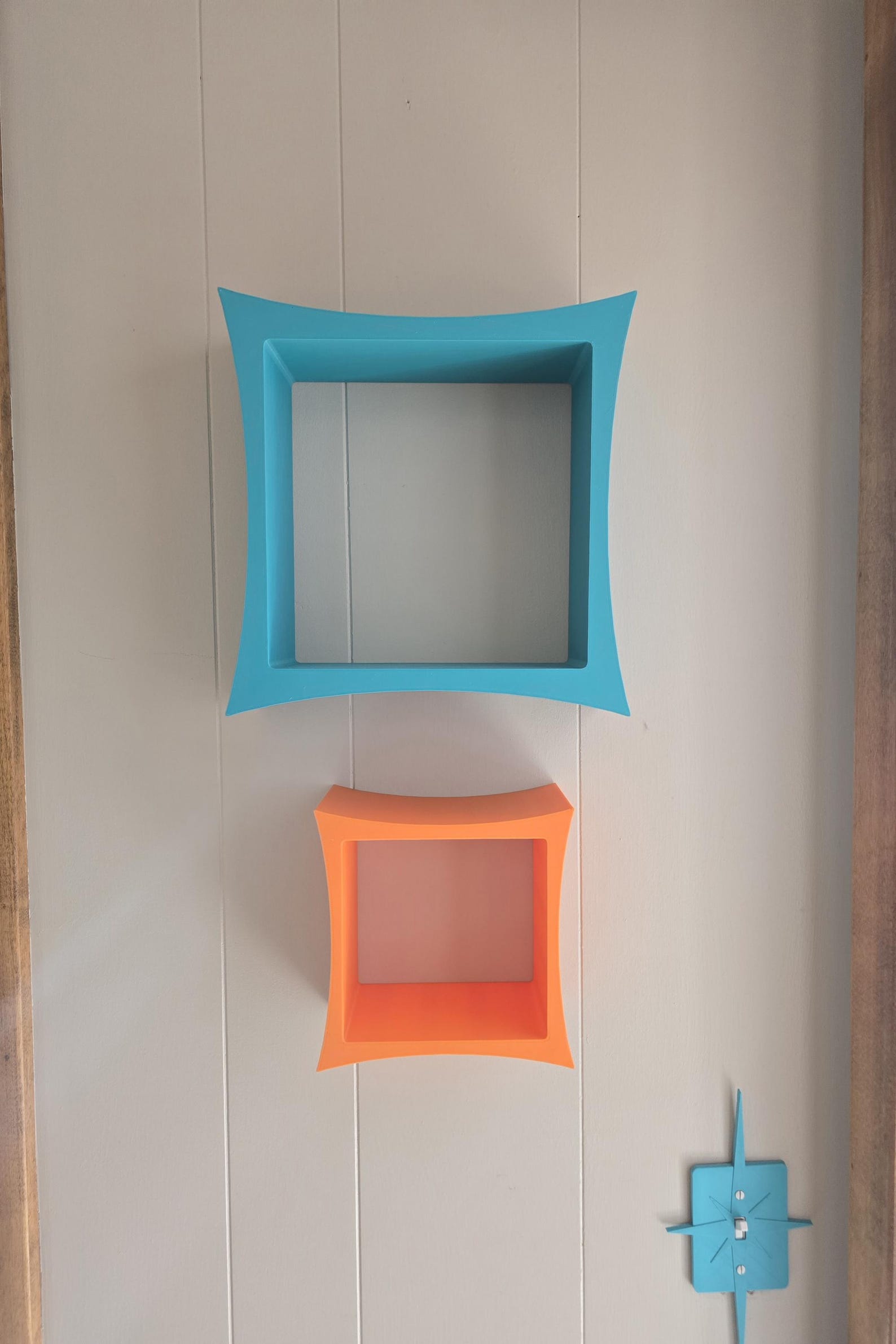 Small Atomic Modern Design Wall Shelf Mid Century - Etsy