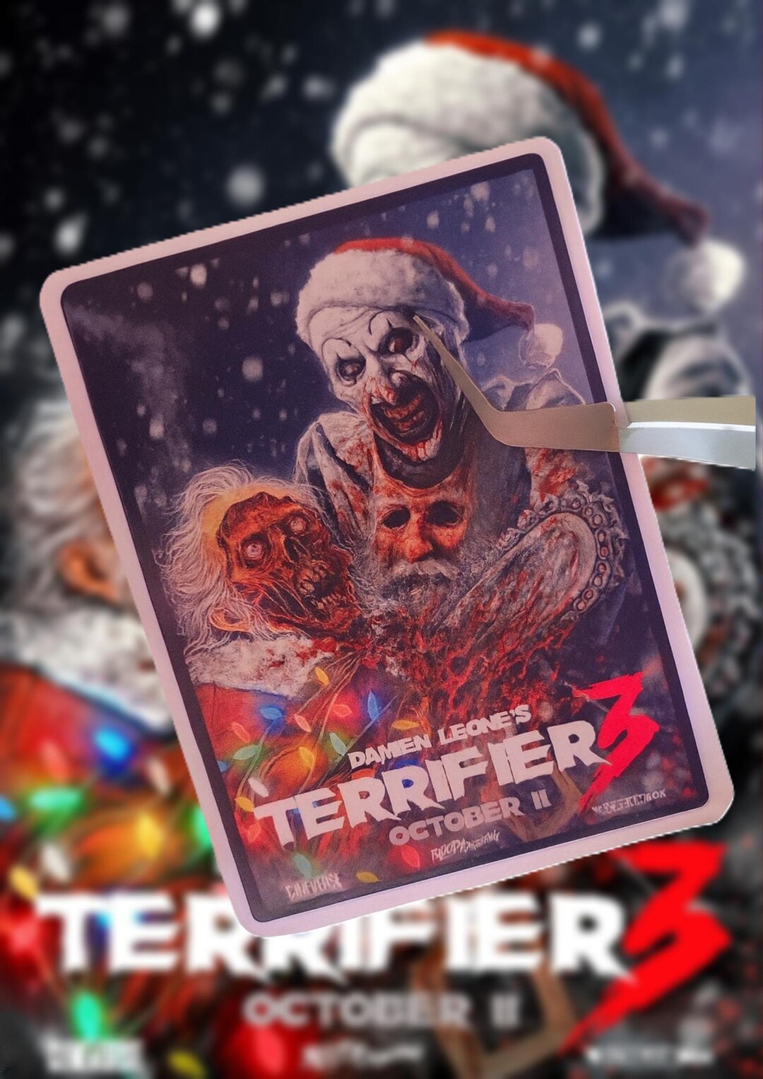 Terrifier 3 Sticker: Glossy Water- Resistant Vinyl Decal. - Etsy