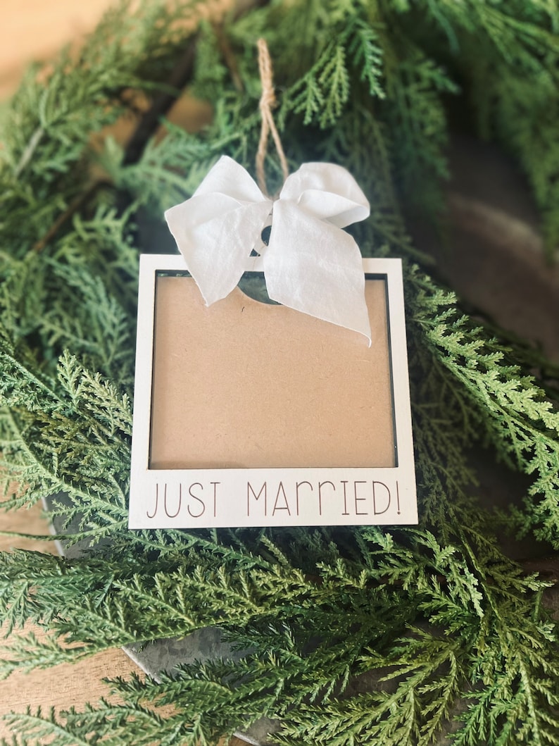 Custom Wording Made to Order Custom Picture Frame Ornaments - Etsy