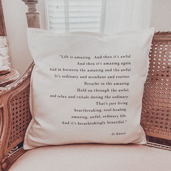 Custom Quote Pillow - Etsy
