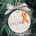 Cancer Ribbon Ring the Bell Chemo Ornament Personalized Engraved Custom ...