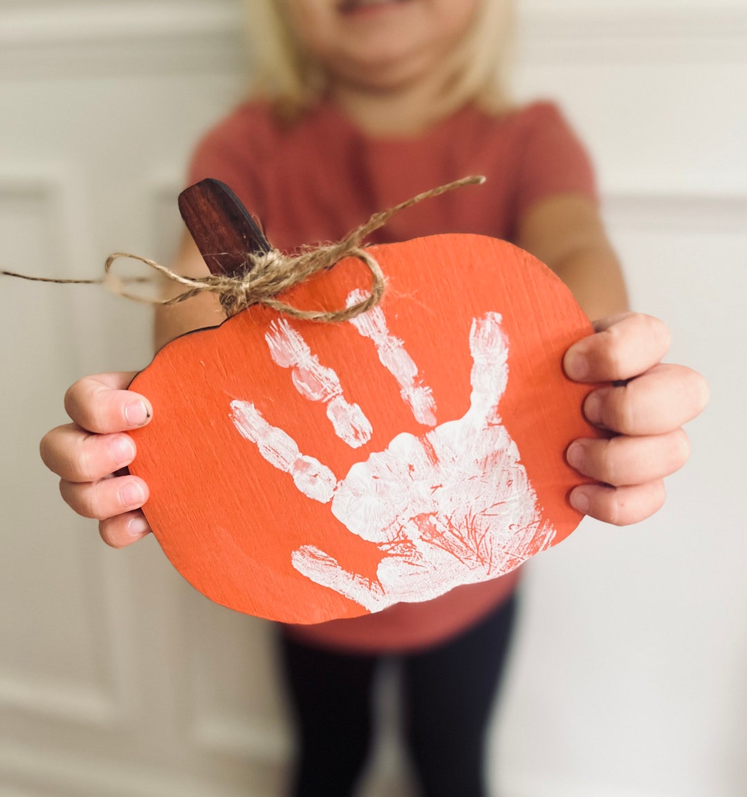 DIY Handprint Pumpkin Craft Kit: Halloween Thanksgiving Art - Etsy