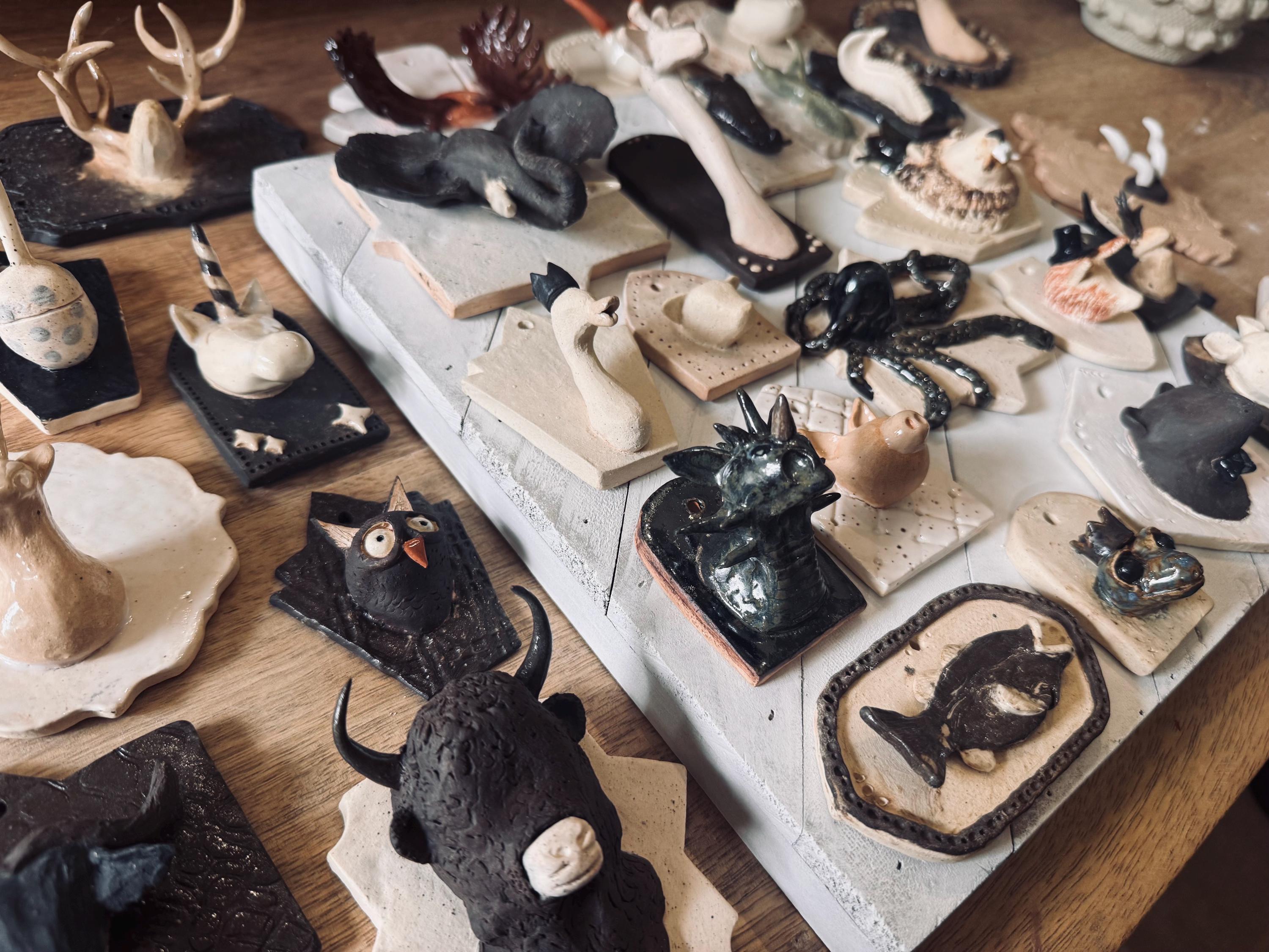 CUSTOM Handmade Ceramic Animal Tile: One-of-a-kind Wall Decor - Etsy