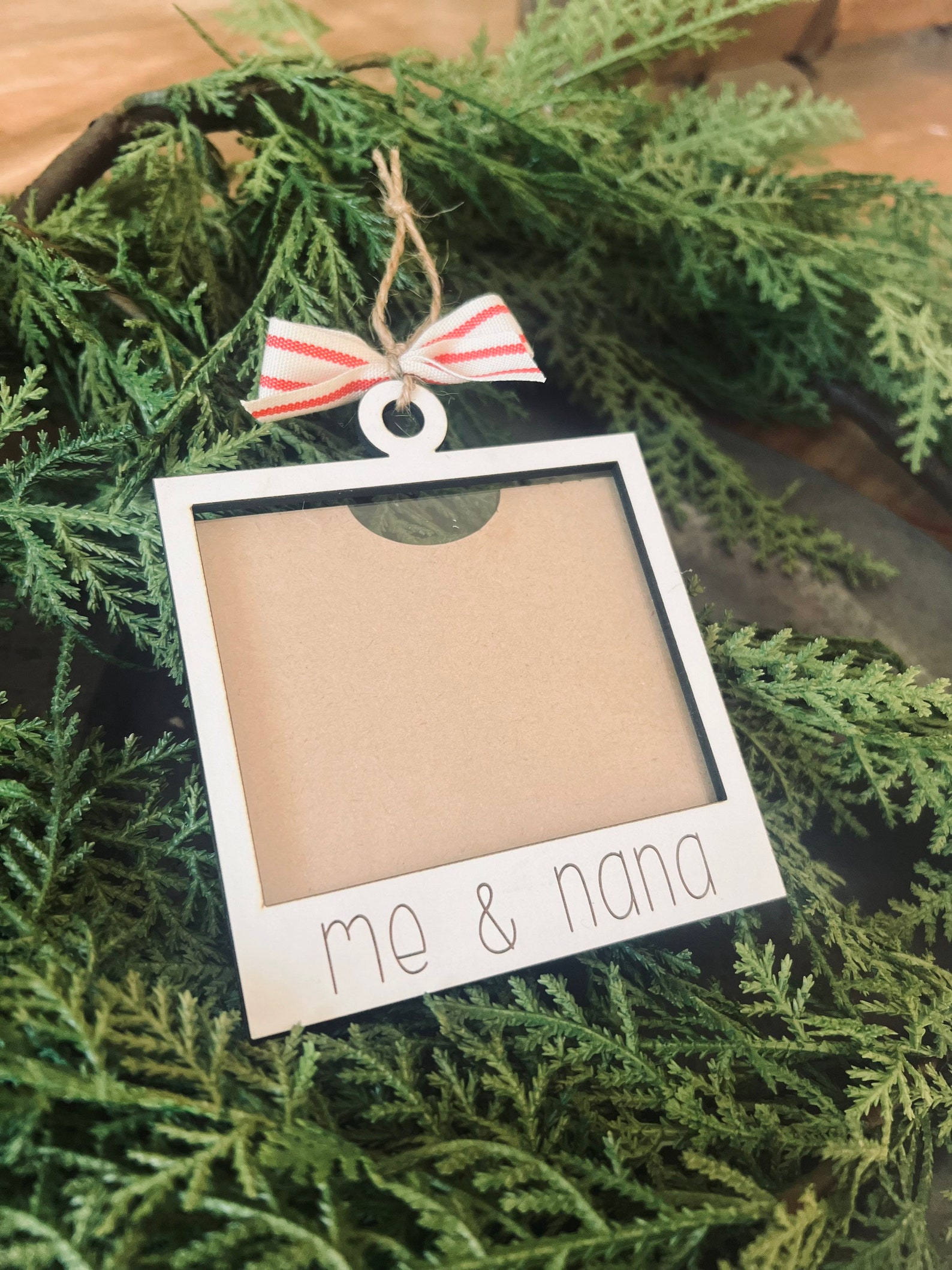 Custom Wording Made to Order Custom Picture Frame Ornaments - Etsy