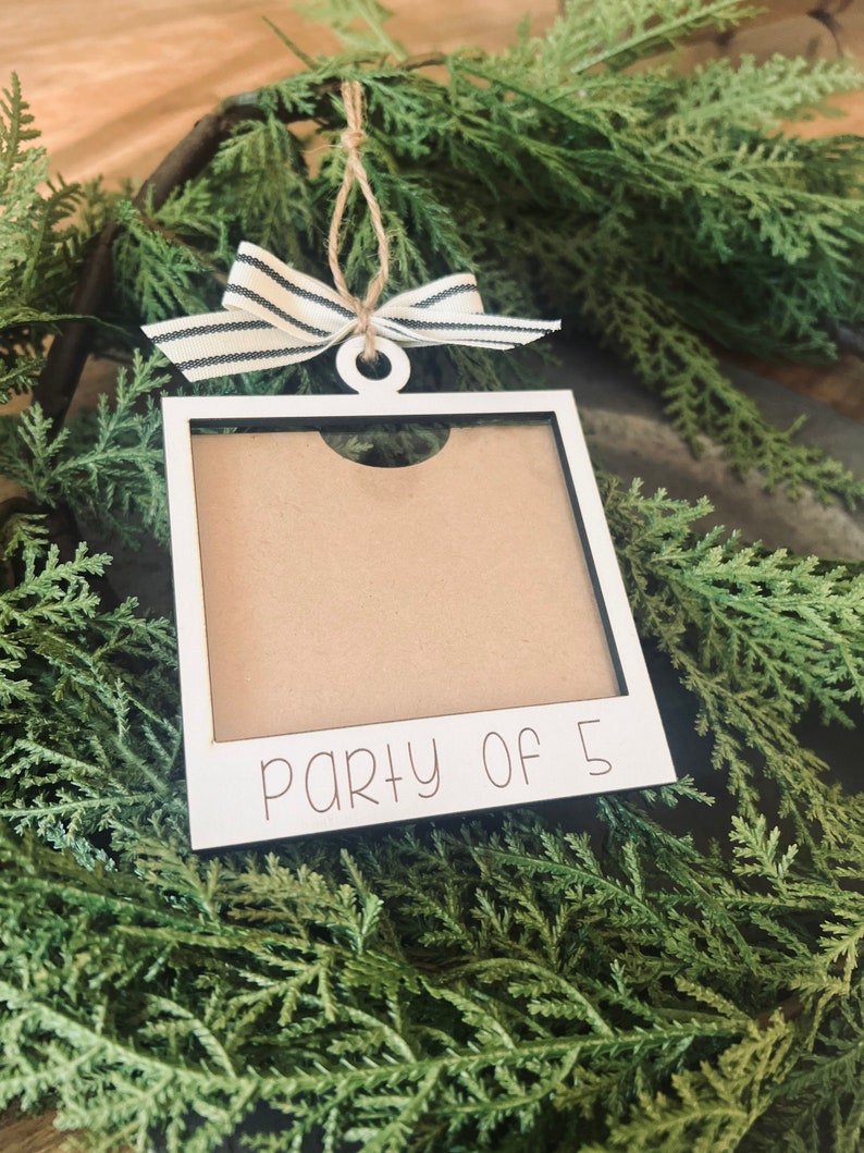 Custom Wording Made to Order Custom Picture Frame Ornaments - Etsy