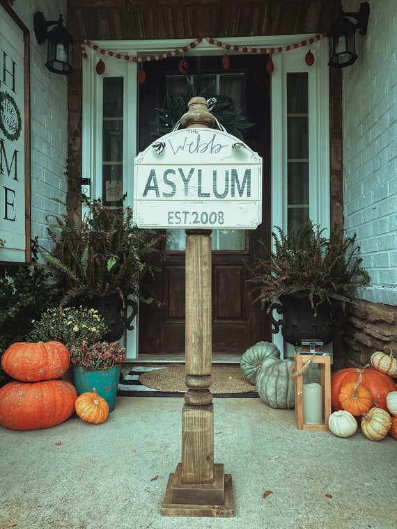 Custom Personalized Asylum Sign - Etsy