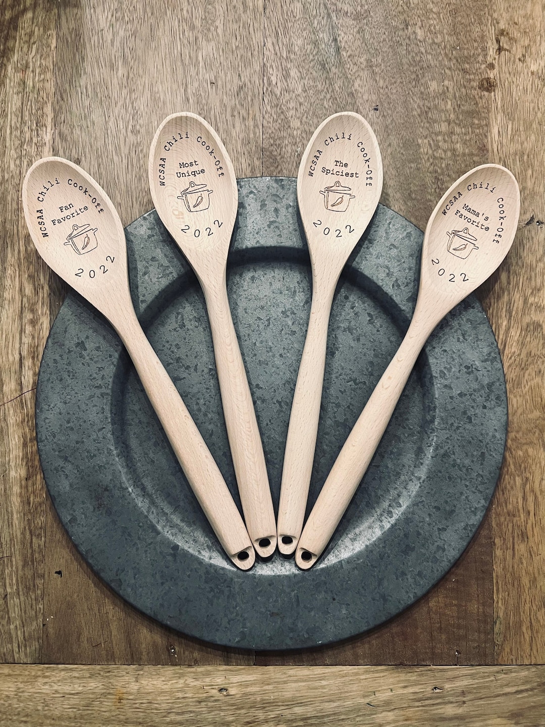 Customizable Wooden Trophy Spoons: Chili Cook-off Prizes - Etsy
