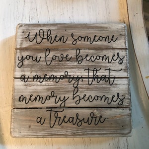 8x8 Pallet Style Inspirational Block Sign - Etsy