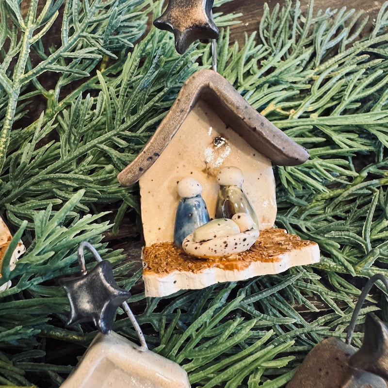 Ceramic Nativity Set - Etsy