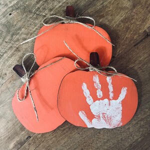 DIY Handprint Pumpkin Craft Kit: Halloween Thanksgiving Art - Etsy