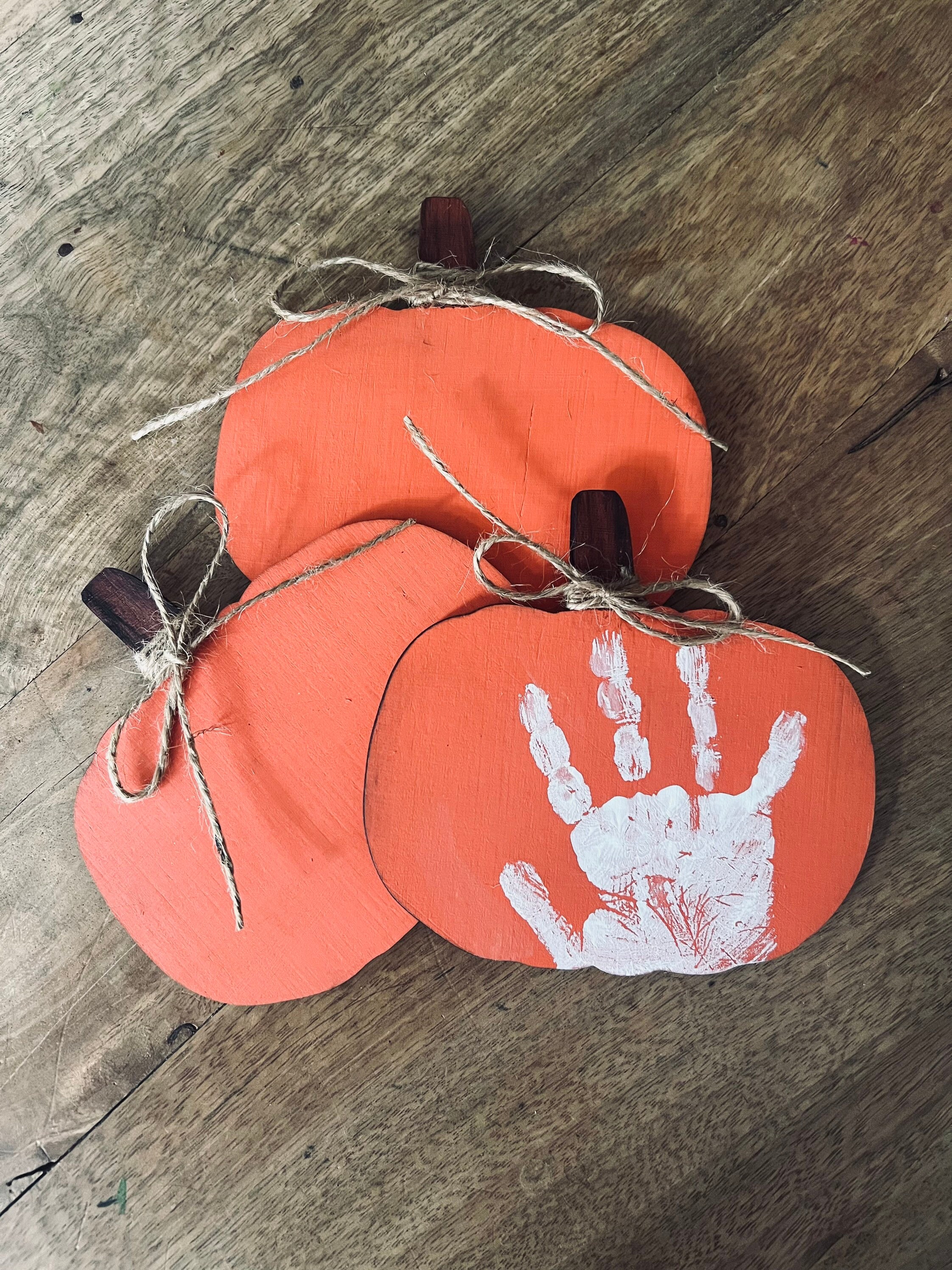 DIY Handprint Pumpkin Craft Kit: Halloween Thanksgiving Art - Etsy
