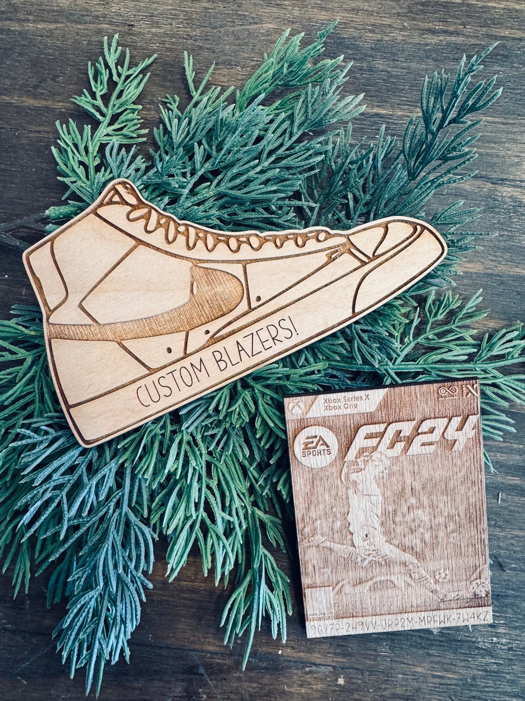 Custom Laser Engraved Wooden Gift Card Certificate Birthday Christmas ...