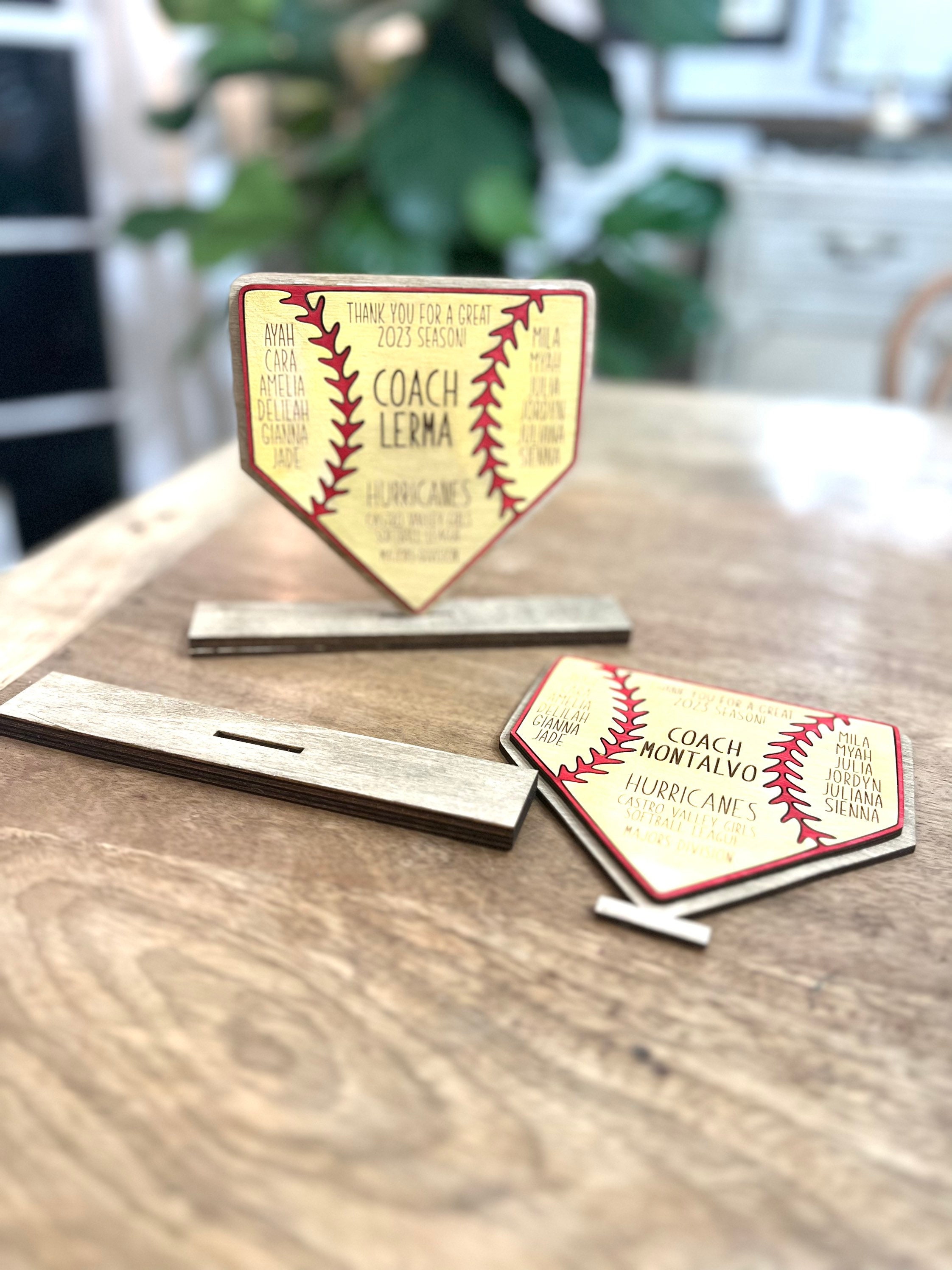 Personalized Baseball Coach Plaque: Laser Engraved Team Award - Etsy