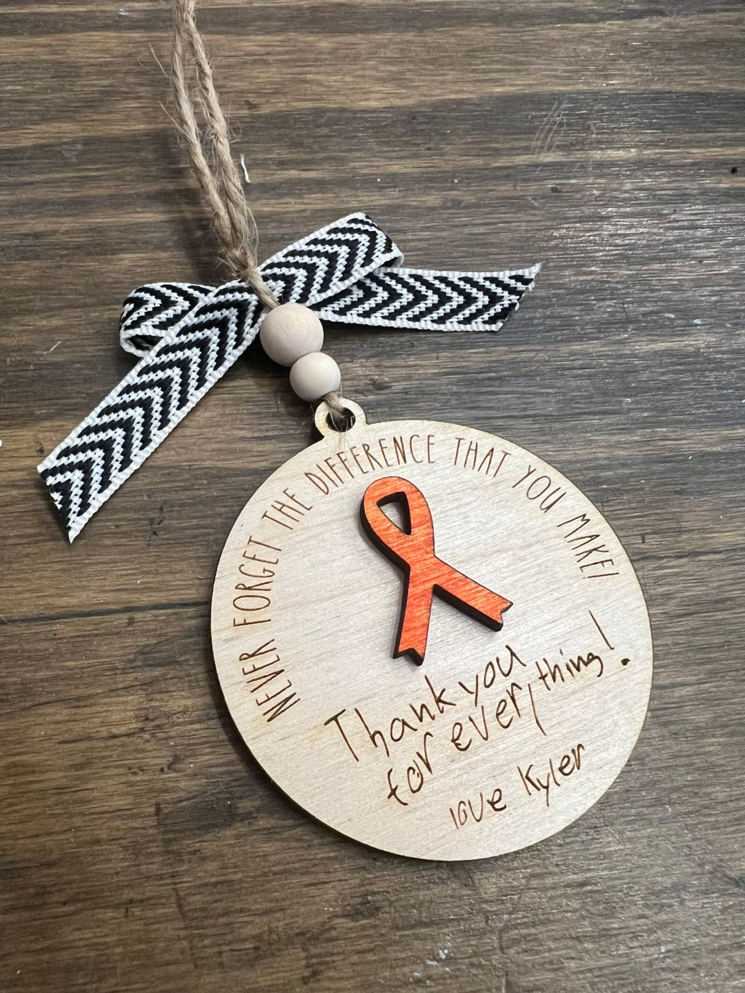 Thank You Nurse Doctor Hospital Treatment Gift Handwritten Cancer ...