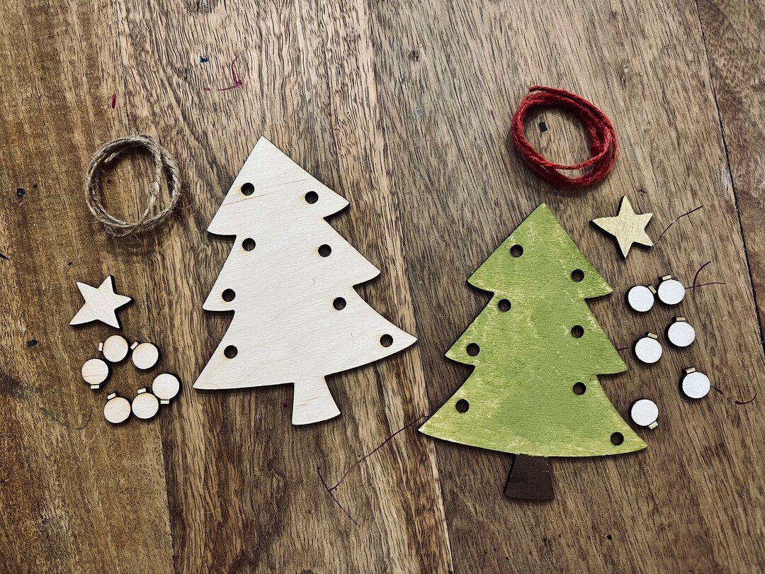 Tree Decorating Kit Fine Motor Skills Child Kids Christmas Elf Yarn ...