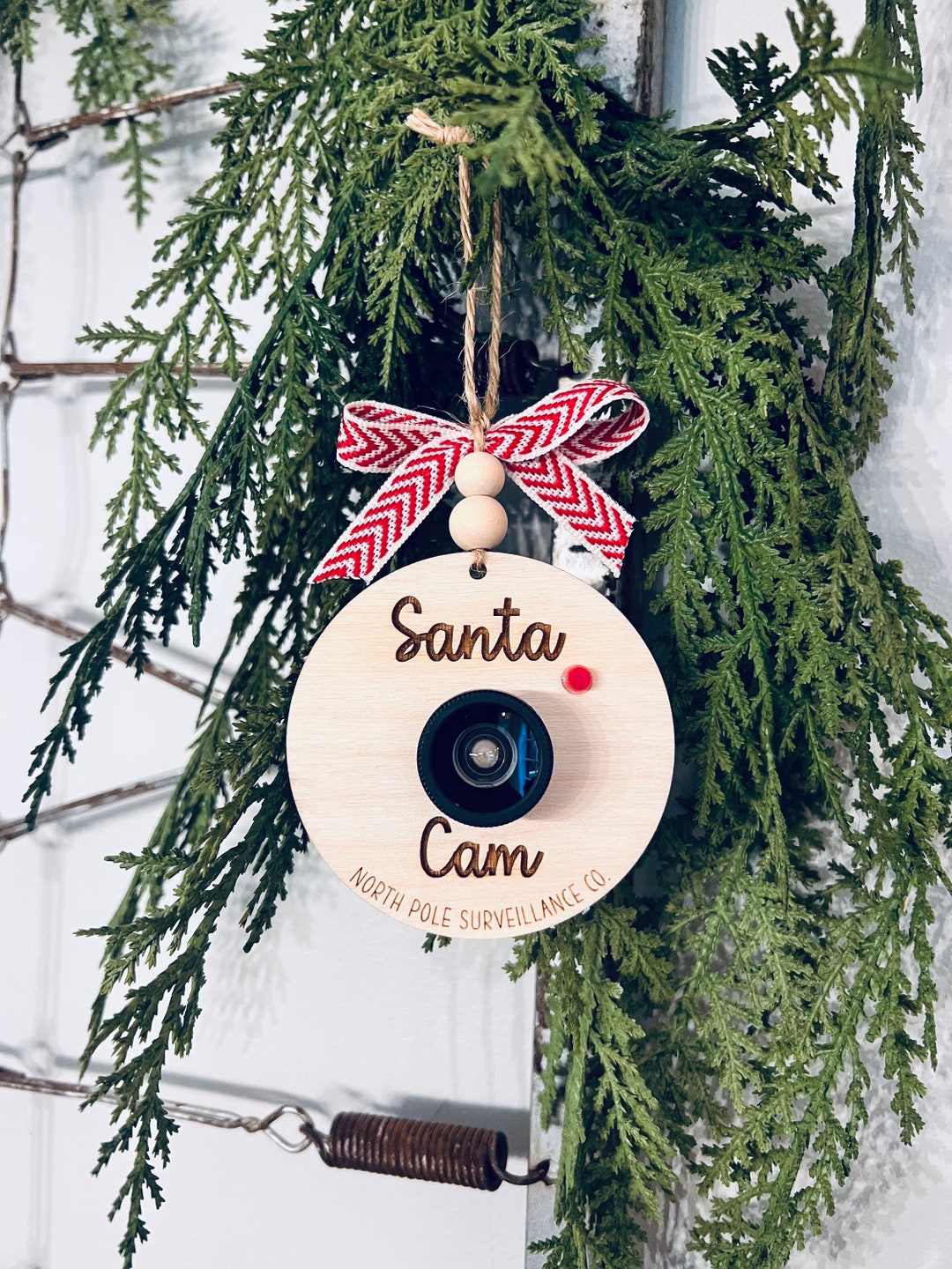 3D Santa Cam Ornament With REAL Lens North Pole Elf Spy Christmas Good ...