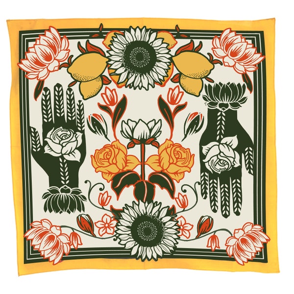 Mexico Silk Scarf - Etsy