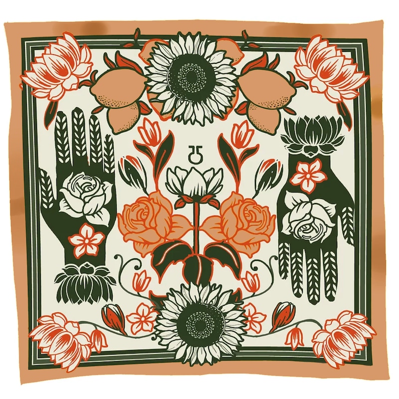 Mexico Silk Scarf - Etsy