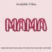 MAMA Embroidery Design | Cute Scalloped Lettering Machine Embroidery ...