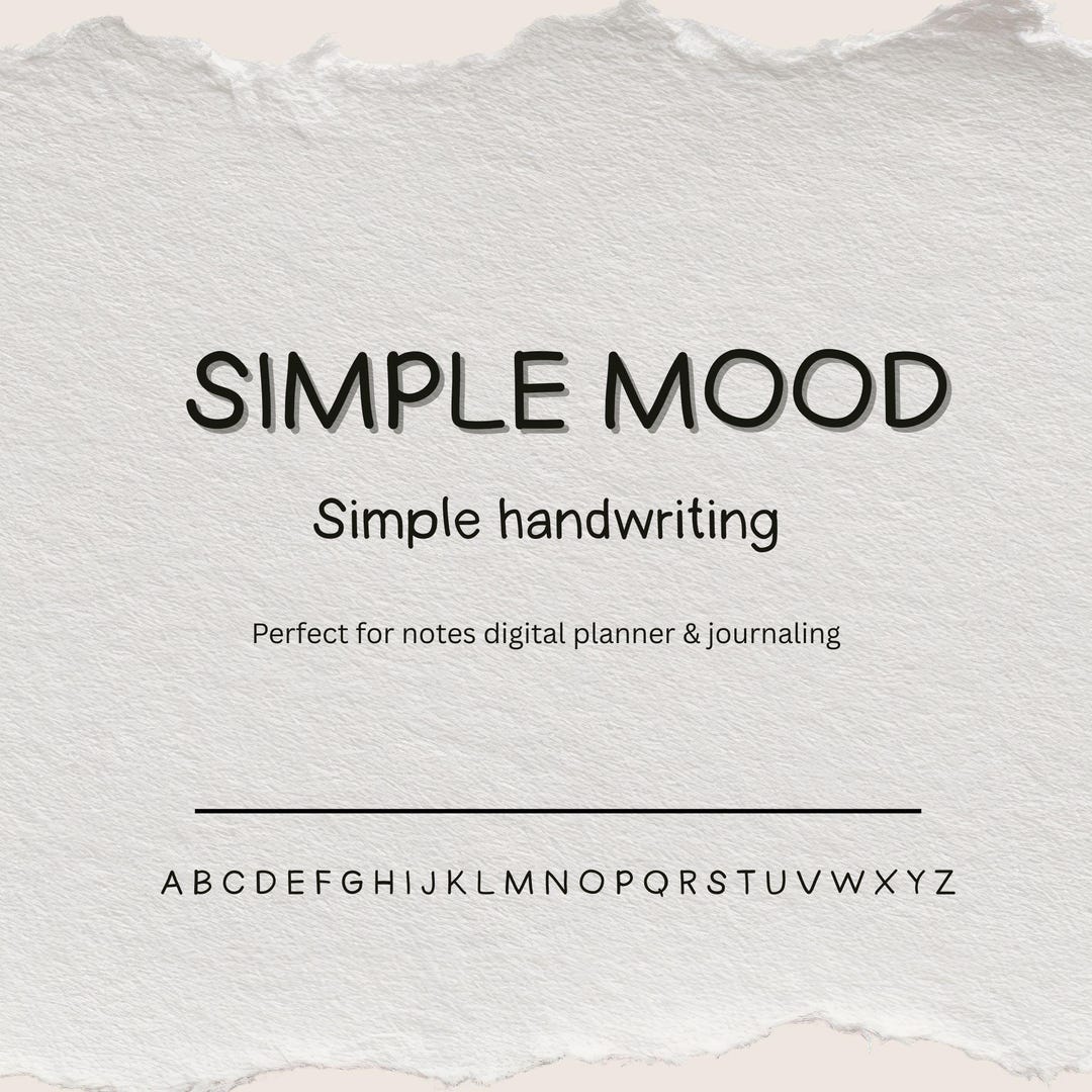 Easy Read Handwriting Font – Clean Rounded Letters – Classroom Planner ...