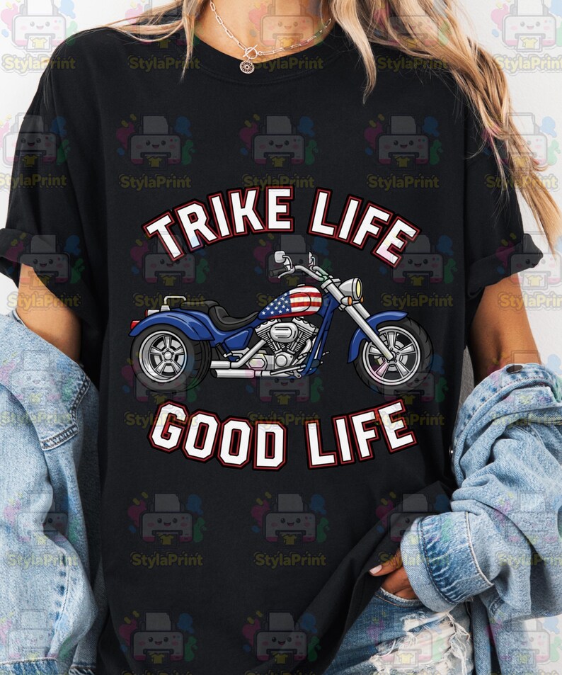 Trike Life Good Life Motorcycle Trike Freedom Art Png Biker Lifestyle ...