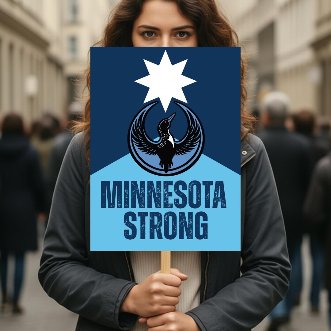 Minnesota Strong Protest Sign, Loon Resistance Poster - Etsy