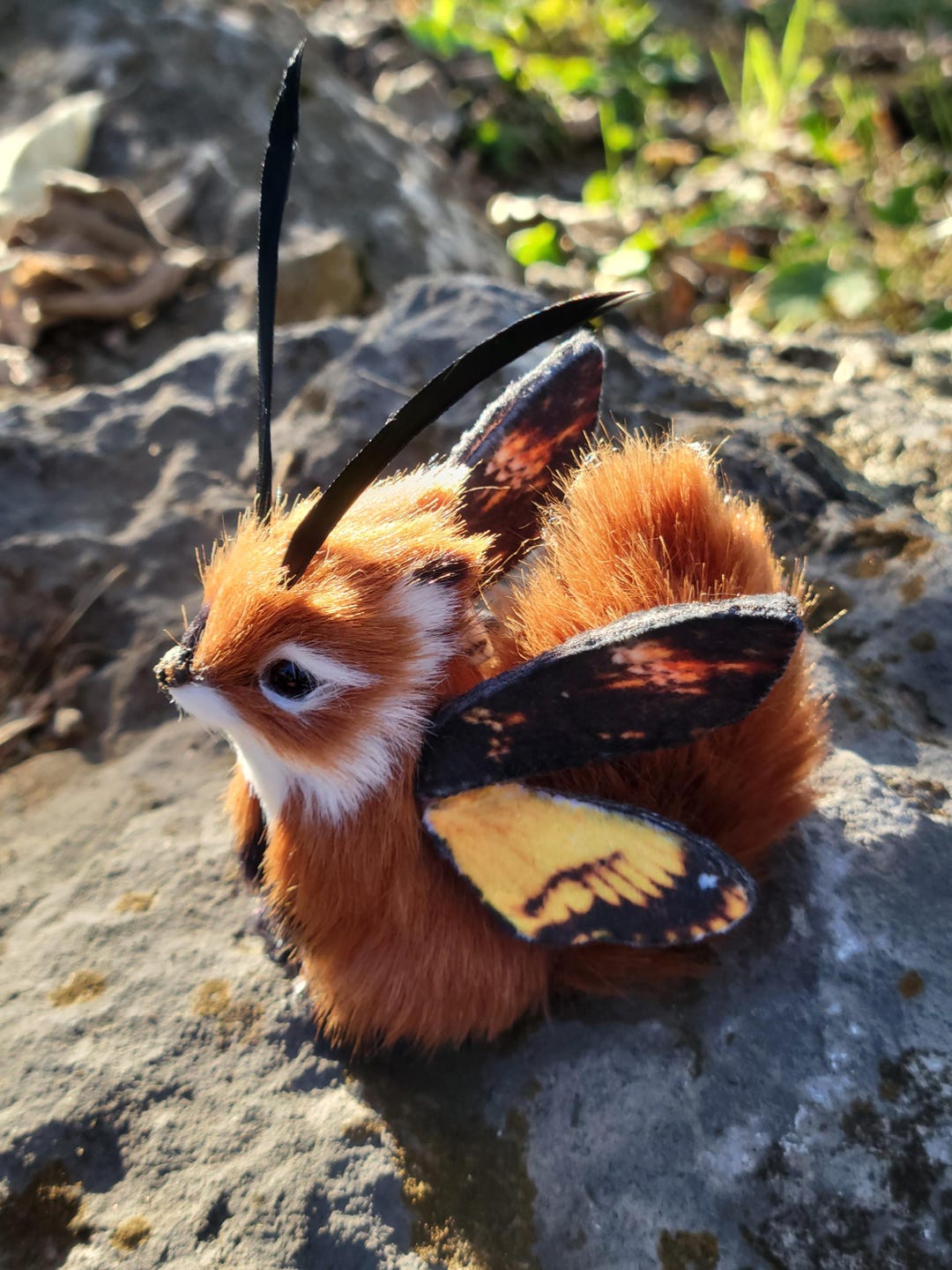 Death Head Hawk Moth Squirrel Fantasy Creature, OOAK - Etsy