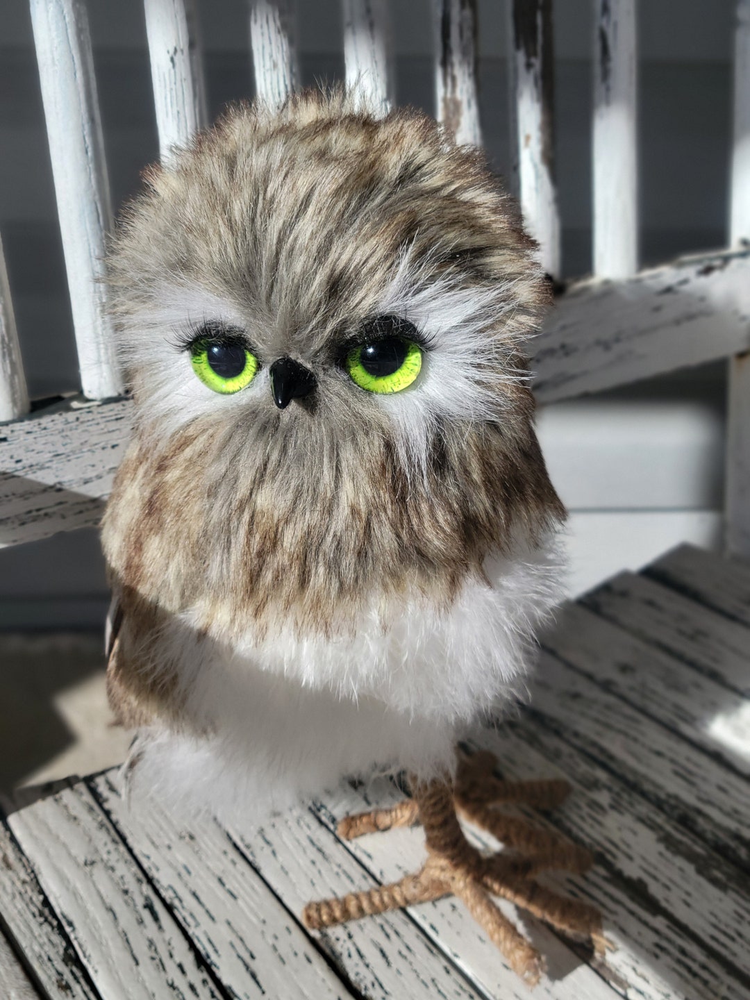 Emerald Owl, Textile Taxidermy, Fiber Art, OOAK, Soft Sculpture - Etsy