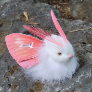 Pink Moth Bunny Soft Sculpture, Teddy, Ooak, Plush - Etsy