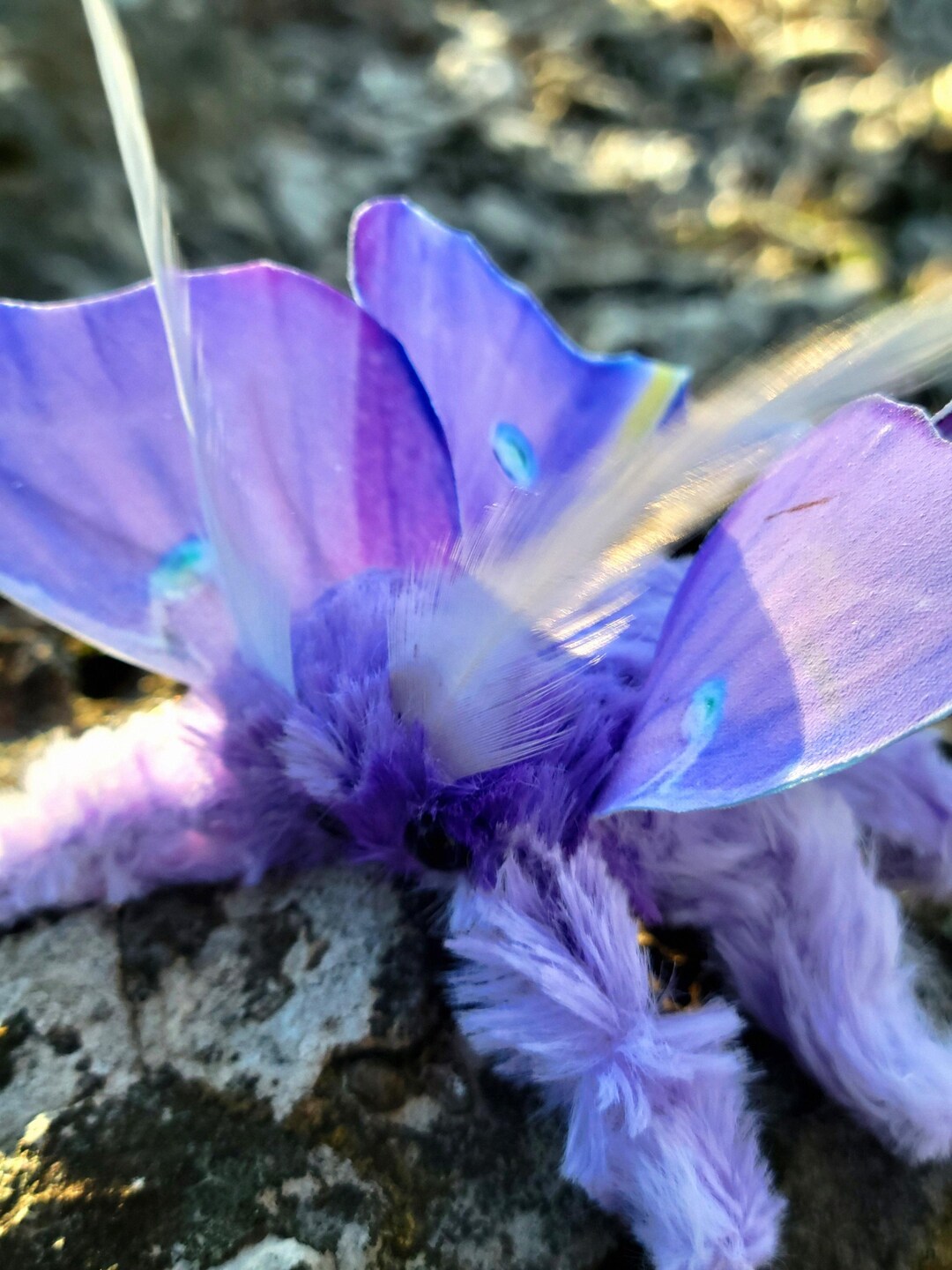 Purple Luna Moth Textile Taxidermy, Soft Sculpture, OOAK, Doll, Toy ...