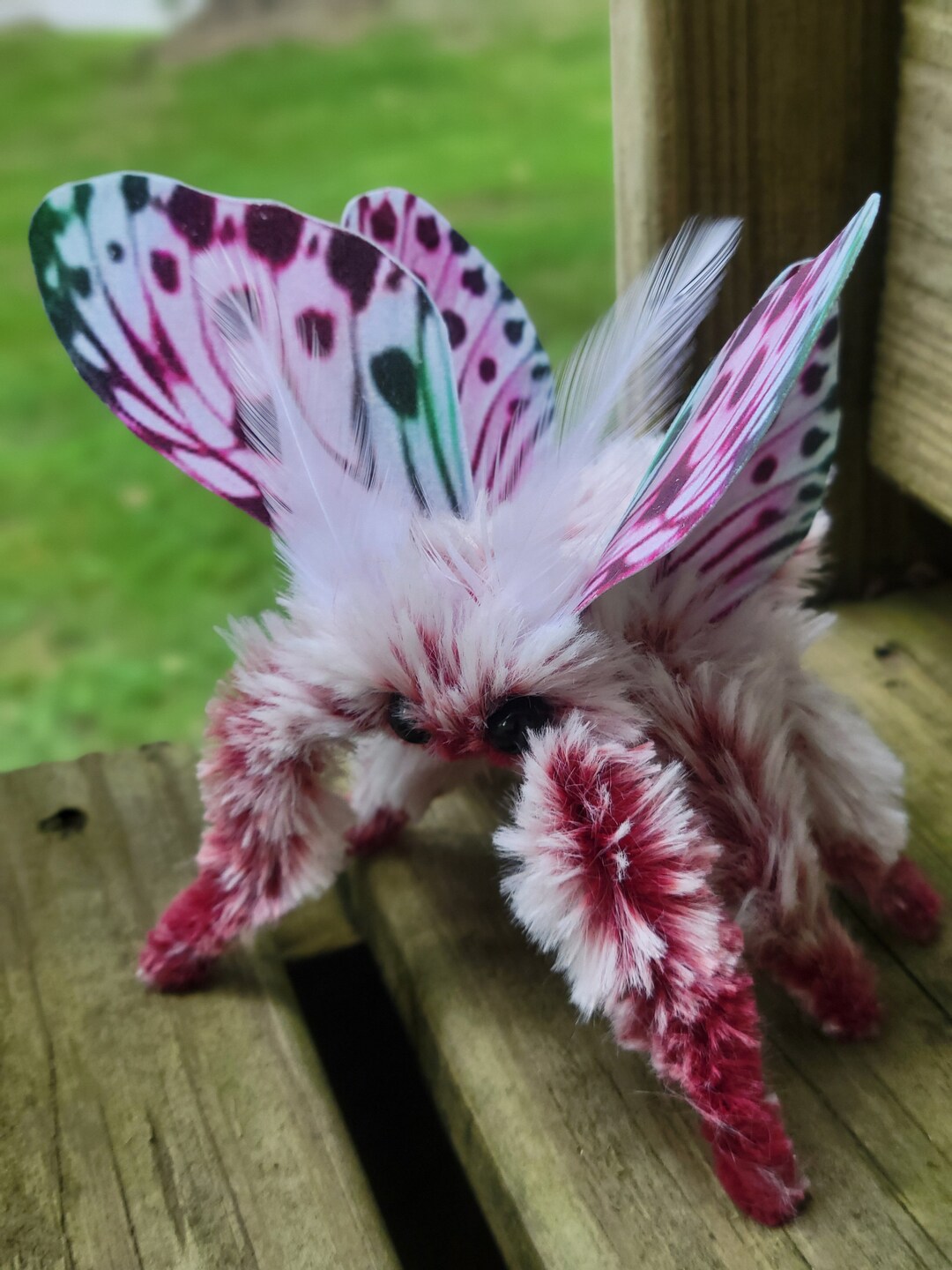 Melon Moth Soft Sculpture, Ooak, Textile Taxidermy, Doll, Plush, Toy ...