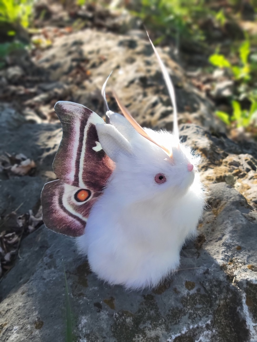 Pink Silk Moth Bunny Soft Sculpture, Teddy, Ooak, Plush - Etsy