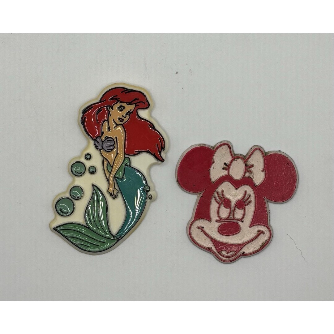 Vintage Little Mermaid Ariel Minnie Mouse Disney Plastic Souvenir ...