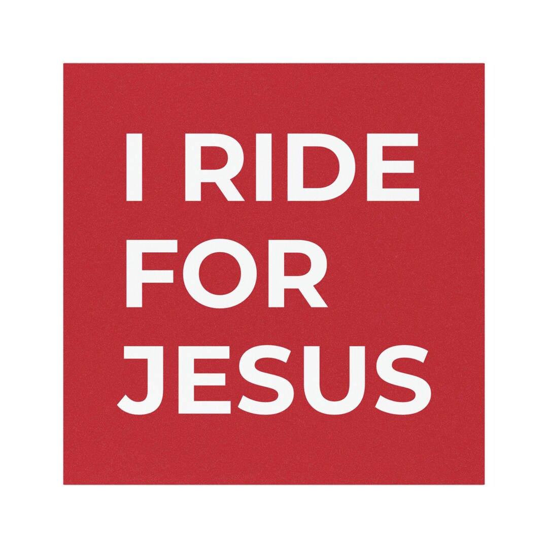 I Ride for Jesus Car Magnet: Faith-based Auto Decal - Etsy