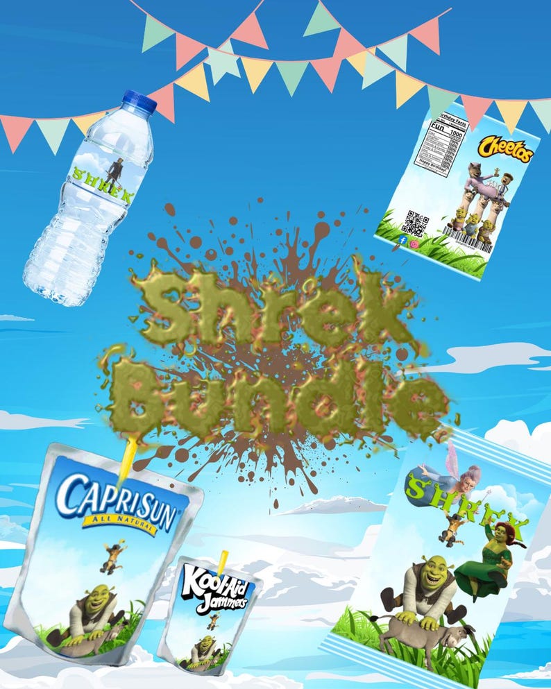 Shrek Party Favor Bundle - Etsy