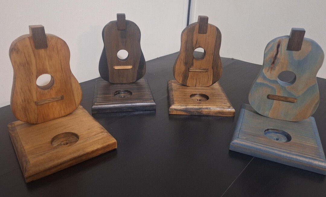Rustic Guitar Tealight Holder Shadow Caster Handmade - Etsy