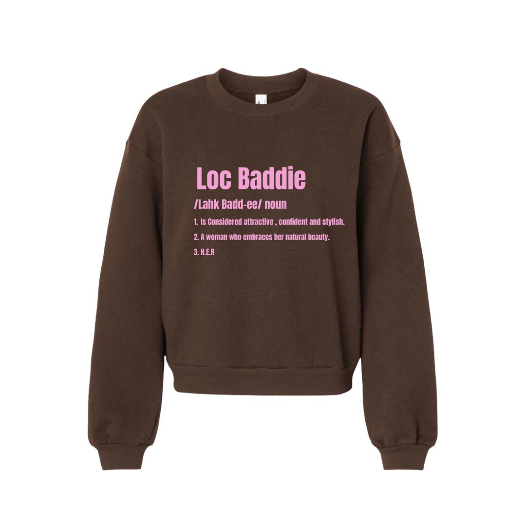 Aesthetic Chocolate Loc Baddie Pullover - Cozy Earth Tone Streetwear ...