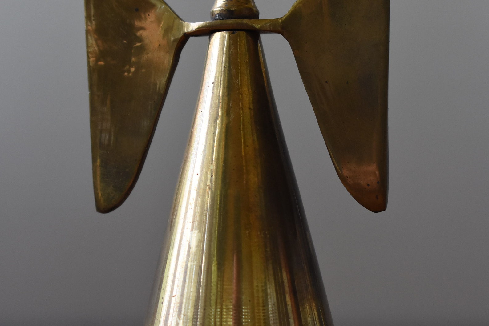 Vintage solid brass angel candleholder minimalist handmade | Etsy