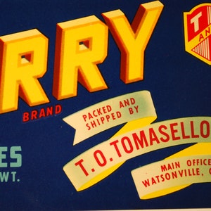 Vintage Crate Art JERRY BRAND a Boy and His Dog : Tomato Shipping Label ...