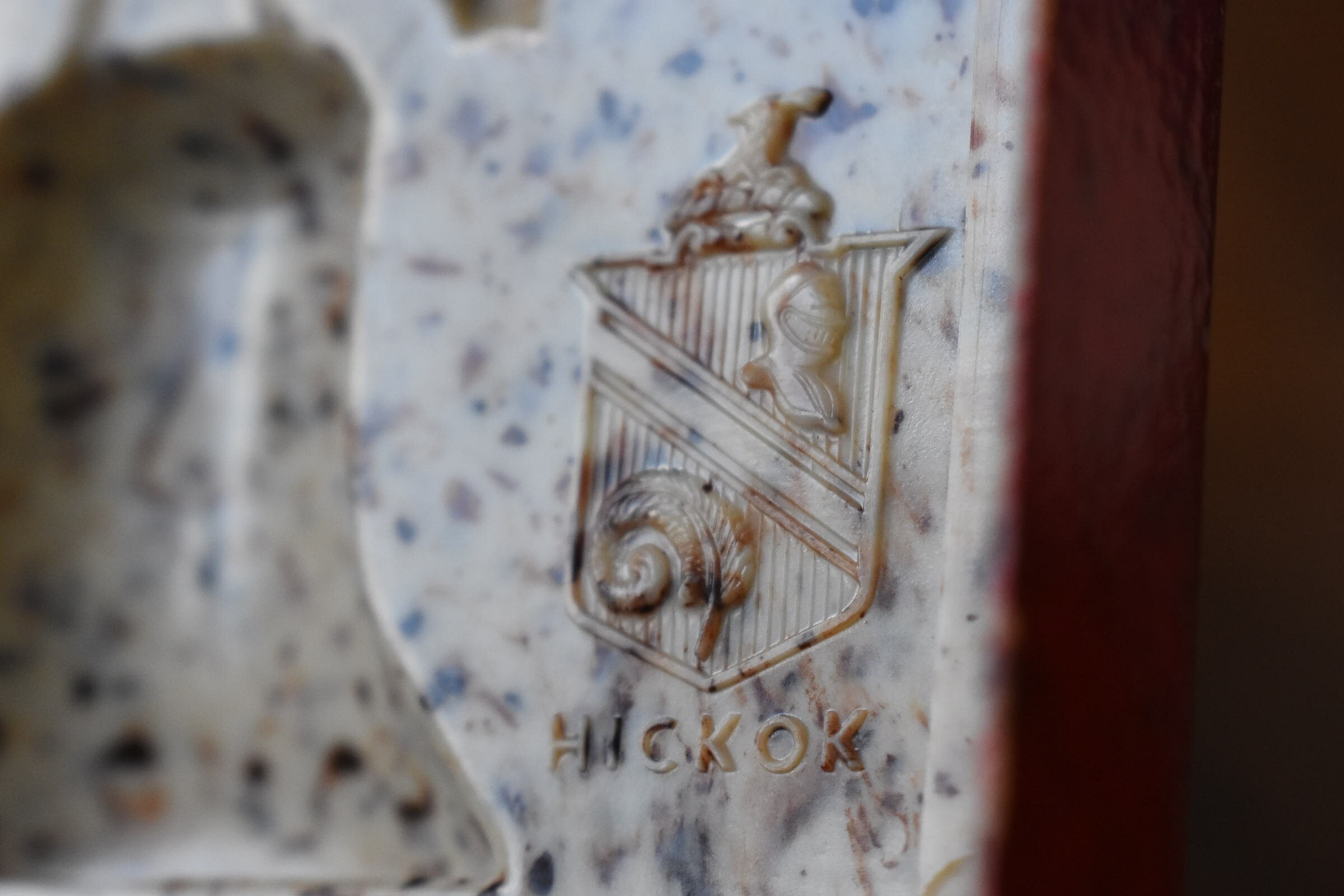 Vintage Hickok Liberty Bell Trinket Box speckled lucite | Etsy