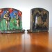 Pair of Cast Iron Bookends farmers Prayer the Angelus by Jean Frances ...